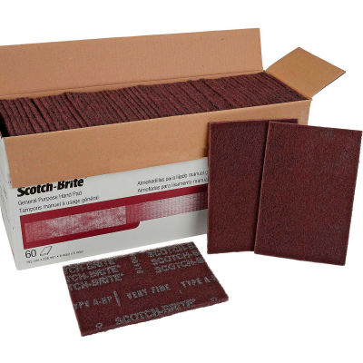 3M™ Scotch-Brite™ General Purpose Hand Pad 7447B 6" x 9" Aluminum Oxide ...