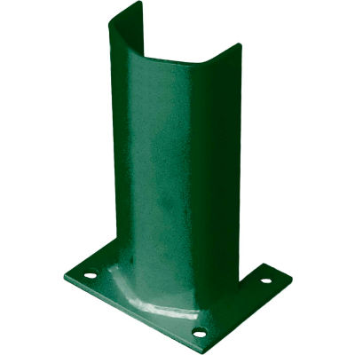 3/8" Thick 12" H Steel Post Protector Green