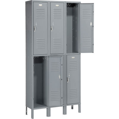 Lockers | Penco | Penco 6231V-3-028KD Vanguard Locker Pull Latch Double ...