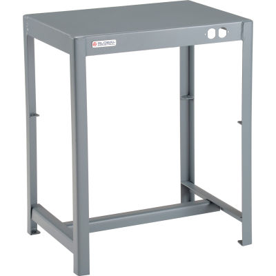 Global Industrial™ Deluxe Machine Table, 12 Gauge Welded Top, 24"W x 18 ...