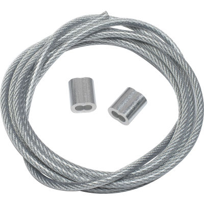 Global Industrial™ Steel Tie Down Cable 5'L Reinforced With End Loops ...