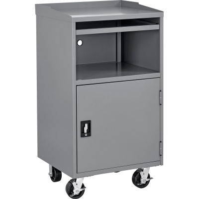 Global Industrial™ Mobile Computer Cabinet, 27"W x 24"D x 49-1/2"H ...