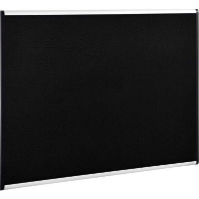 Global Industrial™ Fabric Mesh Bulletin Board, 72"W x 48"H, Black