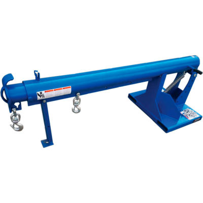 Global Industrial™ Adjustable Pivoting Forklift Jib Boom Crane, 86-5/8 ...