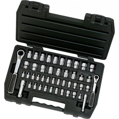 Gearwrench® 46 Piece Pass-Thru™ 6 Point SAE/Metric Tool Set With 1/4 ...
