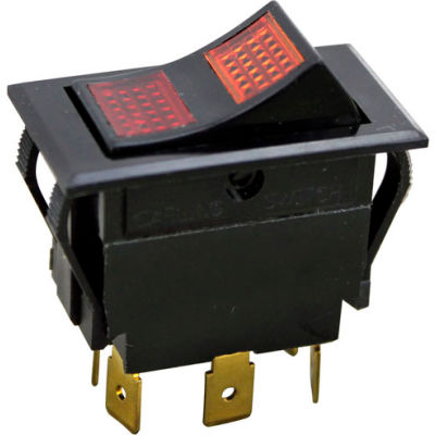 Allpoints 42-1610 On/Off/On Lighted Rocker Switch - 15A, 125/277V ...
