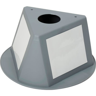 Inventory Control Cone W/ Dry Erase Decals, Gray | B1845747 ...