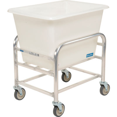 Global Industrial™ Bulk Mover Cart with White Tub, 6 Bushel, 32-1/4"L x ...