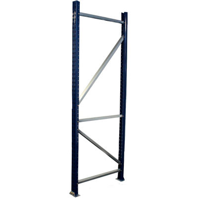 Interlake Mecalux Pallet Rack Tear Drop Upright Frame, Bolted, 192"H x ...