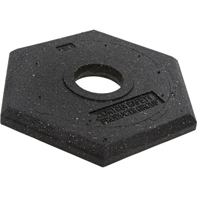 Rubber Delineator Base, 15 lb. Replacement Base