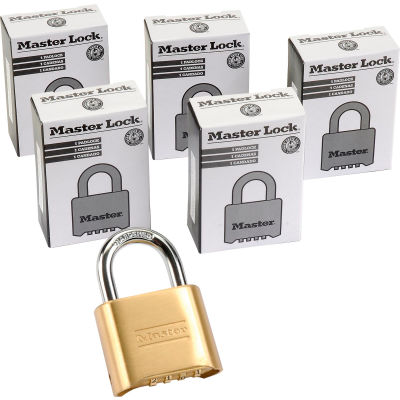 Master Lock® No. 175 Bottom Resettable Combination Padlocks - Pkg Qty 6
