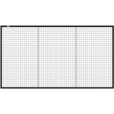 Global Industrial™ Machine Wire Guard Panel, 9'W, Black