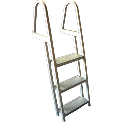 Ladders | Dock Ladders | Bearcat 3 Step Aluminum Angled Boat Dock ...