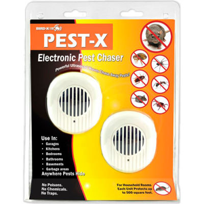 Bird-X Pest-X Rodent and Crawling Insect Deterrent Device, Pack of 2 ...