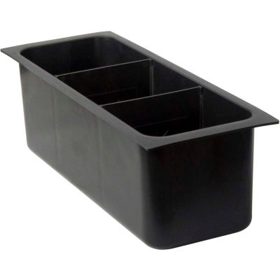 BK Resources Ice Bin Beverage Holder Insert, Fits 18" Deep, Plastic