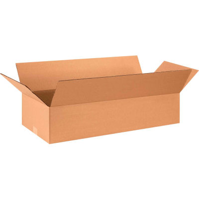 200#/ECT-32 Flat Cardboard Corrugated Boxes, 28"L x 12"W x 6"H, Kraft ...