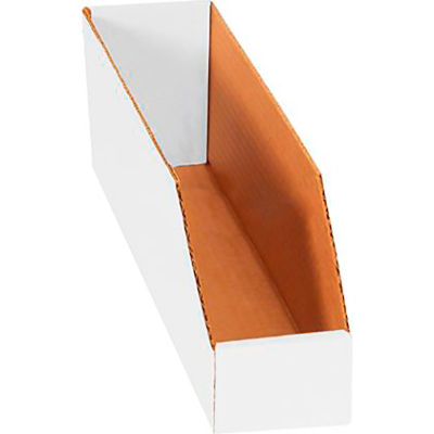 Global Industrial™ Open Top Corrugated Bin Boxes, 3"Wx18"Dx4-1/2"H ...
