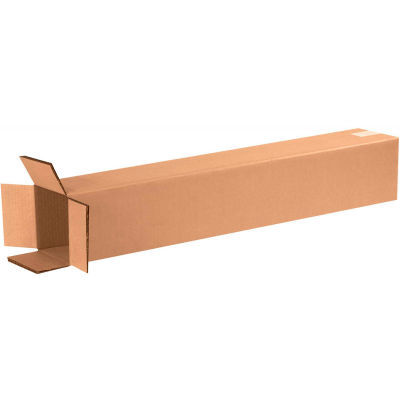 275#/ECT-48 Tall Double Wall Cardboard Corrugated Boxes, 6"L x 6"W x 36 ...