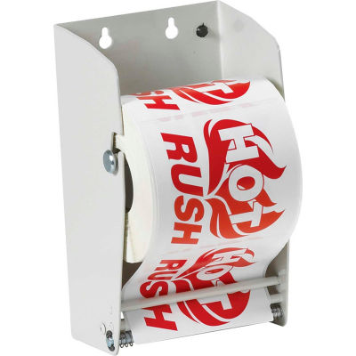 4-1/2" Wall Mount Label Dispenser - Holds 7" Diameter Rolls | B2207515 ...
