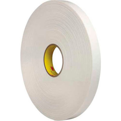 3M™ 4462 Double Sided Foam Tape 1" x 5 Yds. 1/32" Thick White