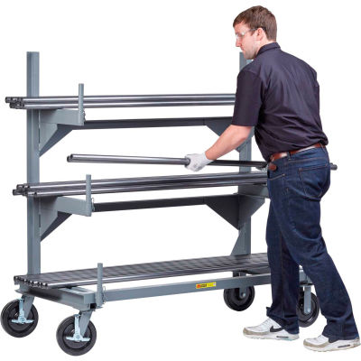 Little Giant® Mobile Cantilever Bar Rack, 4000 lbs. Cap, 51" OAH, 30" x ...