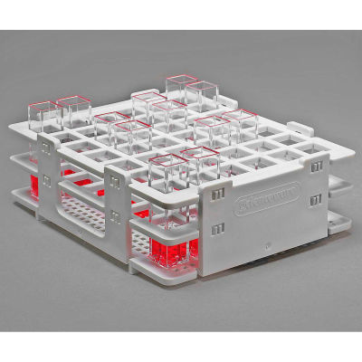Bel-Art No-Wire™ Cuvette Rack 185200000, Polypropylene, For 10mm ...
