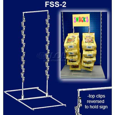 Free Standing Snack Rack, 3 Wands, 42 Hooks, 24-1/2"H X 13-1/2"W, 15" X ...