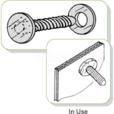 Push Lock Fastener & Washer, 3/4" Capacity - Pkg Qty 100 | B897749 ...