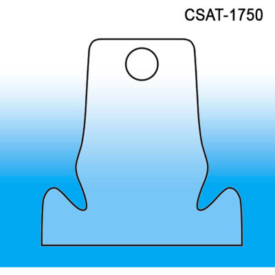 Clam Shell Adapter Tab, 1-3/4"W X 1-7/8"H, 10mm Thick - Pkg Qty 1000
