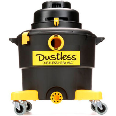 Dustless Technologies HEPA Wet/Dry Vacuum, 16 Gallon Cap.