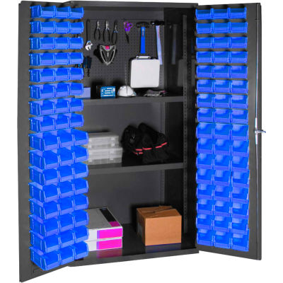 Durham Small Parts Storage Cabinet 3501-DLP-PB-96-2S-5295 - w/Pegboard ...