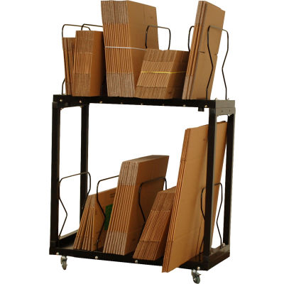 Encore™ Packaging 2-Storey Carton Stand, 48"L x 24"W x 48"H, Black