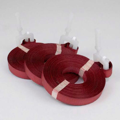 Encore Packaging Pre Cut Strapping w/Plastic Buckle, 1/2"W x 17'L, Red ...