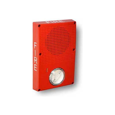 Edwards Signaling, WG4RF-SVMHC, Outdoor Speaker Strobe, Red, Fire, Ho Cd
