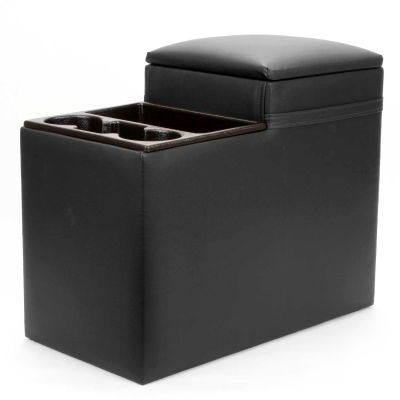 TSI Full Size Floor Mounted Van Console - Model 10181 in Vinyl Black