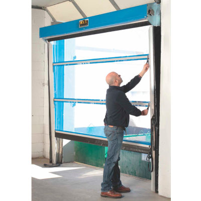 Goff's Spring-Loaded Roll-Up Screen Door G1-S-B-UH-99 for 9 x 9 Opening ...