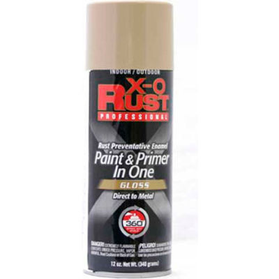 X-O Rust 12 oz. Aerosol Rust Preventative Paint & Primer In One, Pebble ...