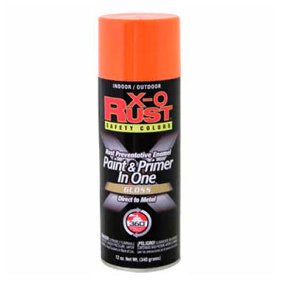 X-O Rust 12 oz. Aerosol Can Safety Colors Paint & Primer In One, Safety ...