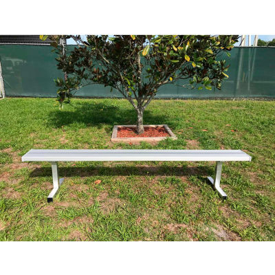 10' Aluminum Team Bench, Backless