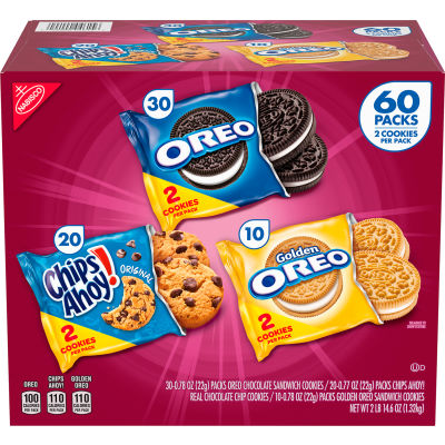 NABISCO Cookie Variety 2-Packs, 60 Count