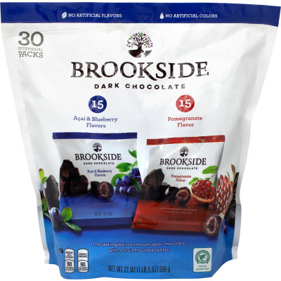 BROOKSIDE Dark Chocolate Fruit & Dark Chocolate, 0.7 oz, 30 Count ...