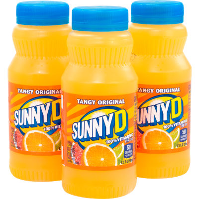 SUNNY D Tangy Original Orange Flavored Citrus Punch, 6.75 oz, 24 Count