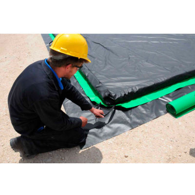 UltraTech 8334 Ultra-Containment Berm®, Ground Tarp, 19' x 70', Black ...