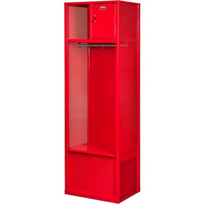 Hallowell Gear Locker WSBF482 24x18x72 w/ Top Shelf, Security Box, Foot ...