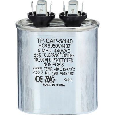 Tradepro® Run Capacitor, 5 MFD, 440V, Oval