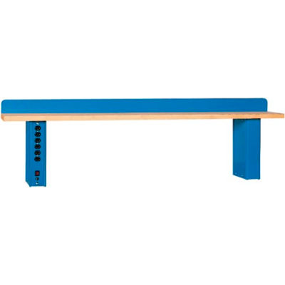Lista Adjustable Riser W/ Maple Square Edge, 60"W x 15"D, Blue