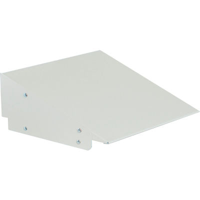 Lyon® Slope Top Hood For Locker, 15"W x 18"D, Gray, Pack of 1