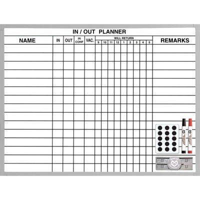 In/Out Planner, 18"H x 24"W