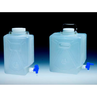 Thermo Scientific Nalgene™ Rectangular Autoclavable PPCO Carboys with Spigot, 9L, Case of 6