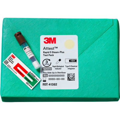 3M™ Attest Rapid BI Steam Test Pack 41382, 16/bx, 4 bx/cs | B3092986 ...